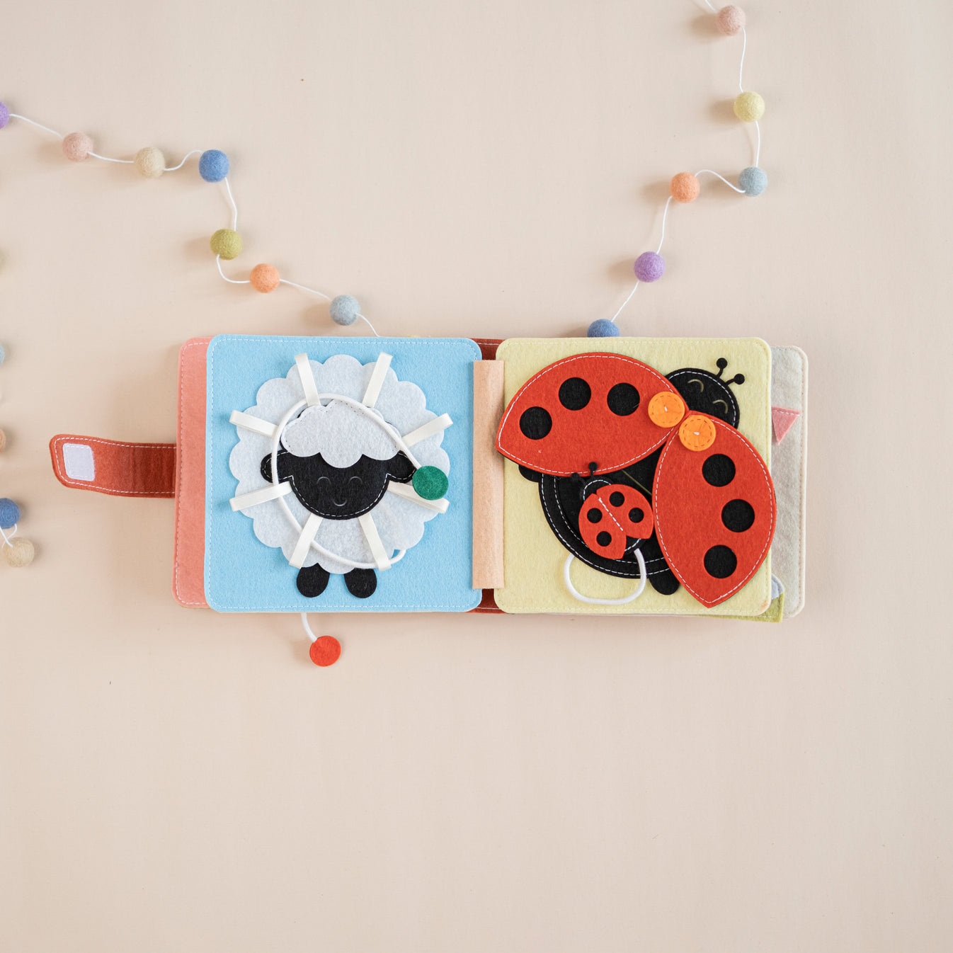 Mini Quiet Book Bunny - personalized gift - Easter – Habi Kids